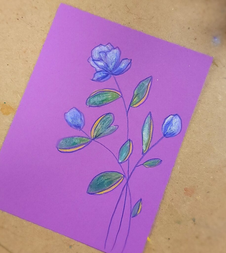 Using Colored Pencils on Cardstock For Cards