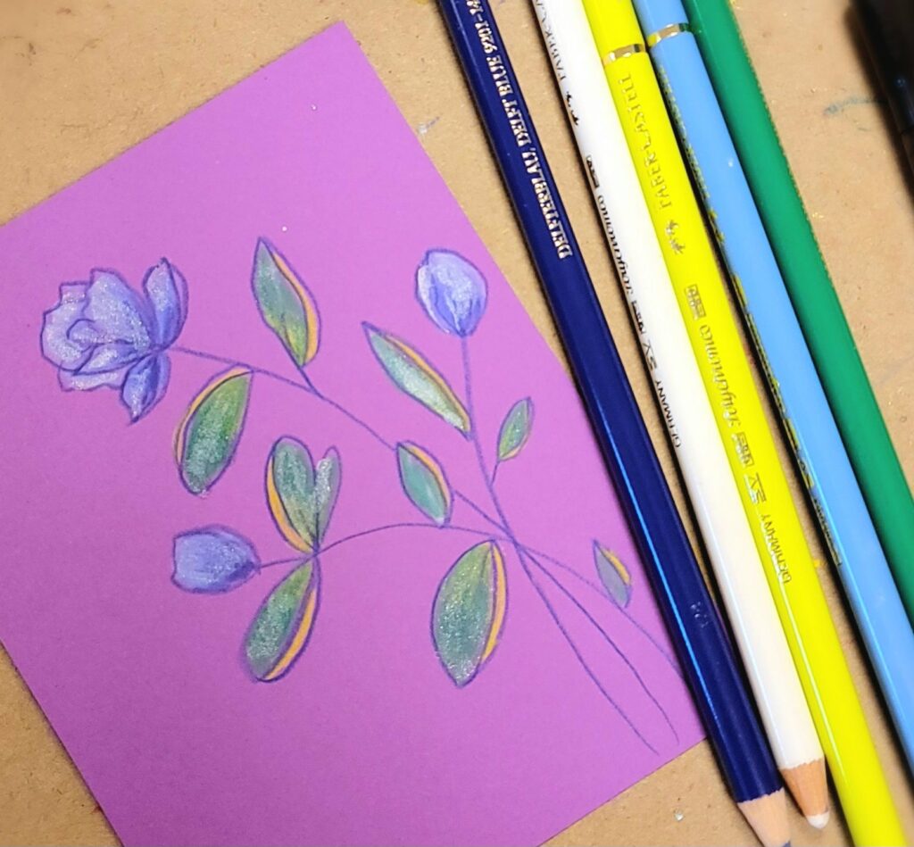 Using Colored Pencils on Cardstock For Cards