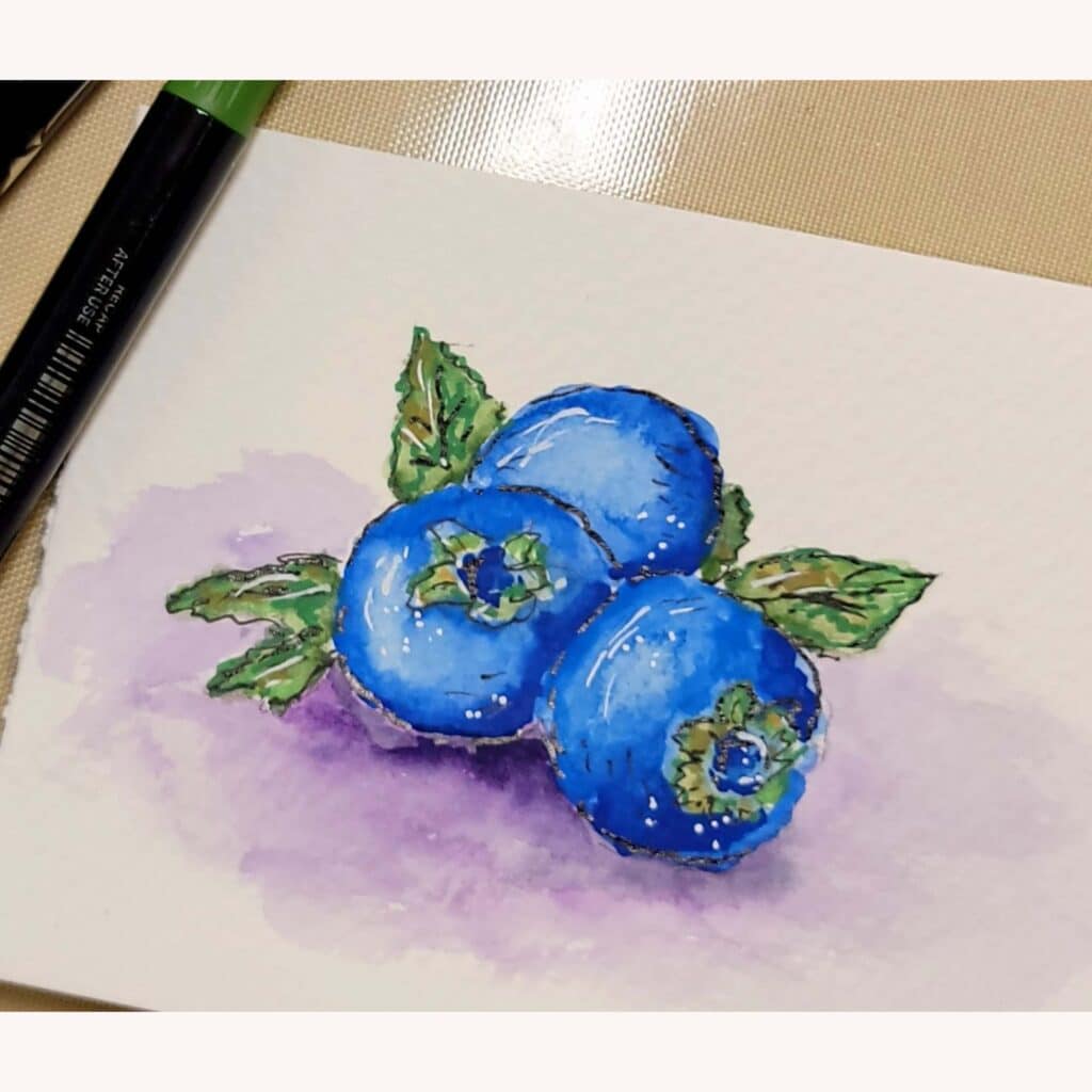 Arrtx Acrylic Markers Blueberries